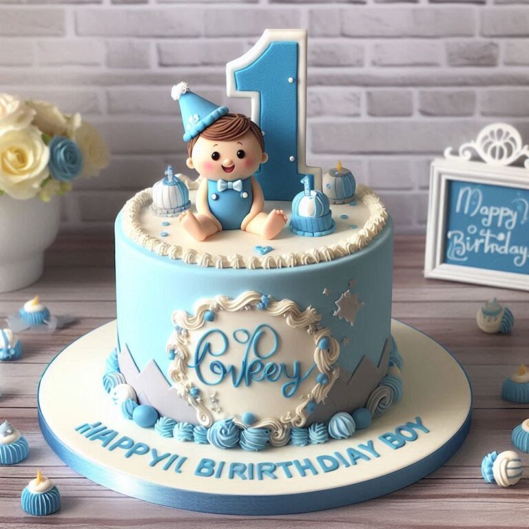 First Birthday Cake Designs for a Baby Boy | 90+ Cake Designs ...